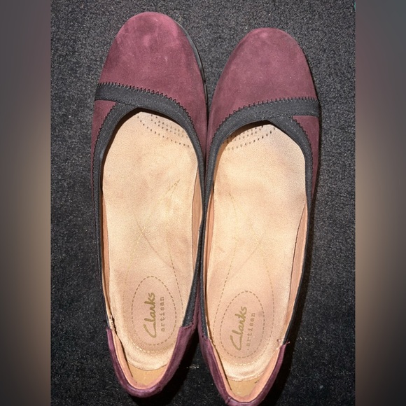 Clarks | Shoes | Clarks Artisan Nubuck Shoes Daelyn Hmaroon 85 Wide ...